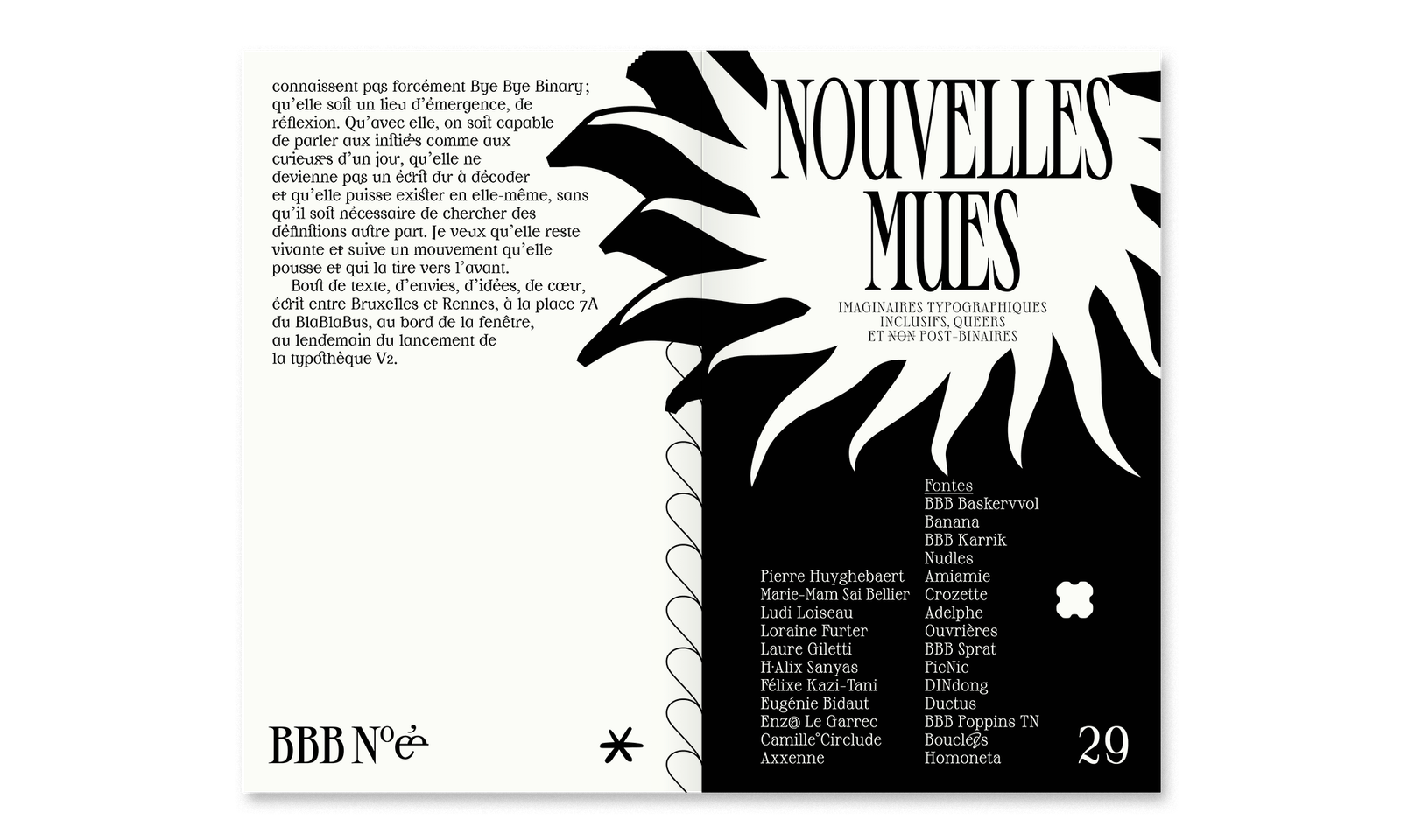 Bye Bye Binary – N° é·e, Imaginaires typo·graphiques post-binaires