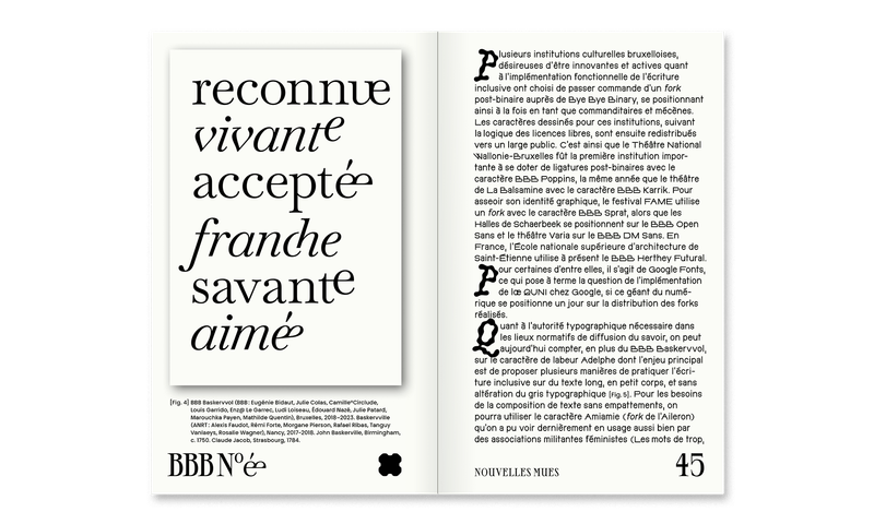 Bye Bye Binary – N° é·e, Imaginaires typo·graphiques post-binaires